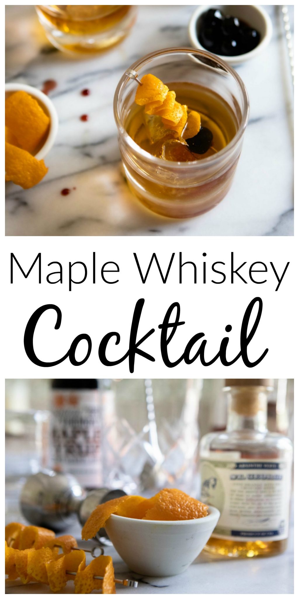 Maple Whiskey Cocktail - Howe We Live