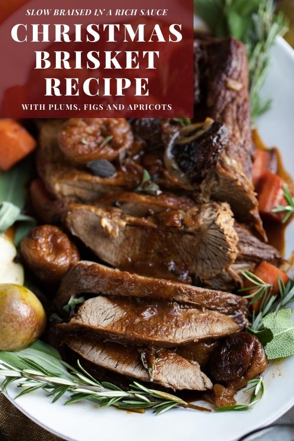 Braised Christmas Brisket Recipe with Dried Fruit - Howe We Live
