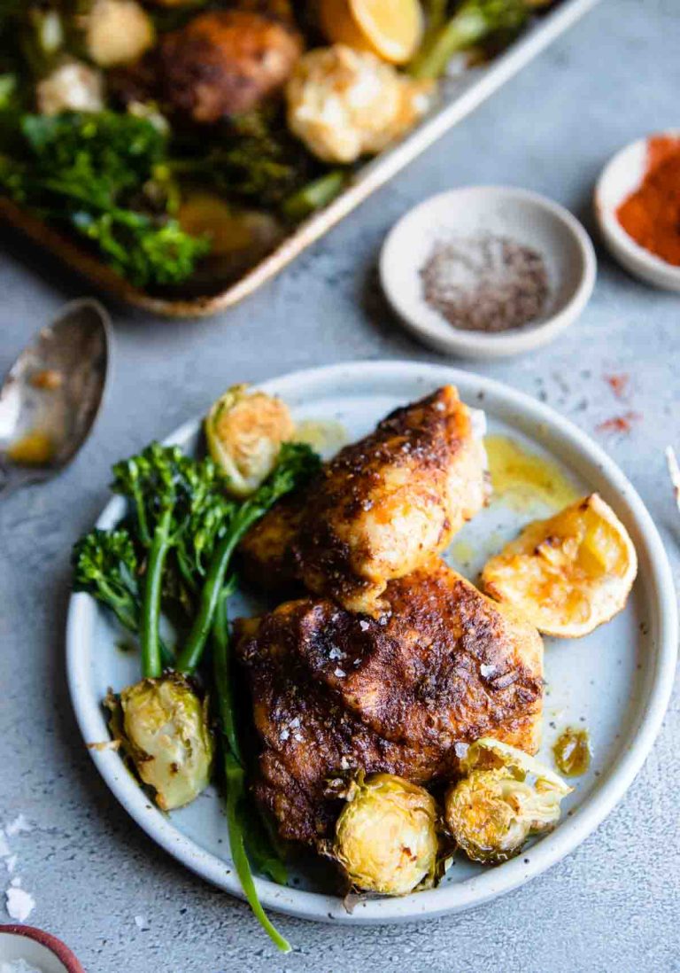 Sheet Pan Chicken Thighs and Vegetables