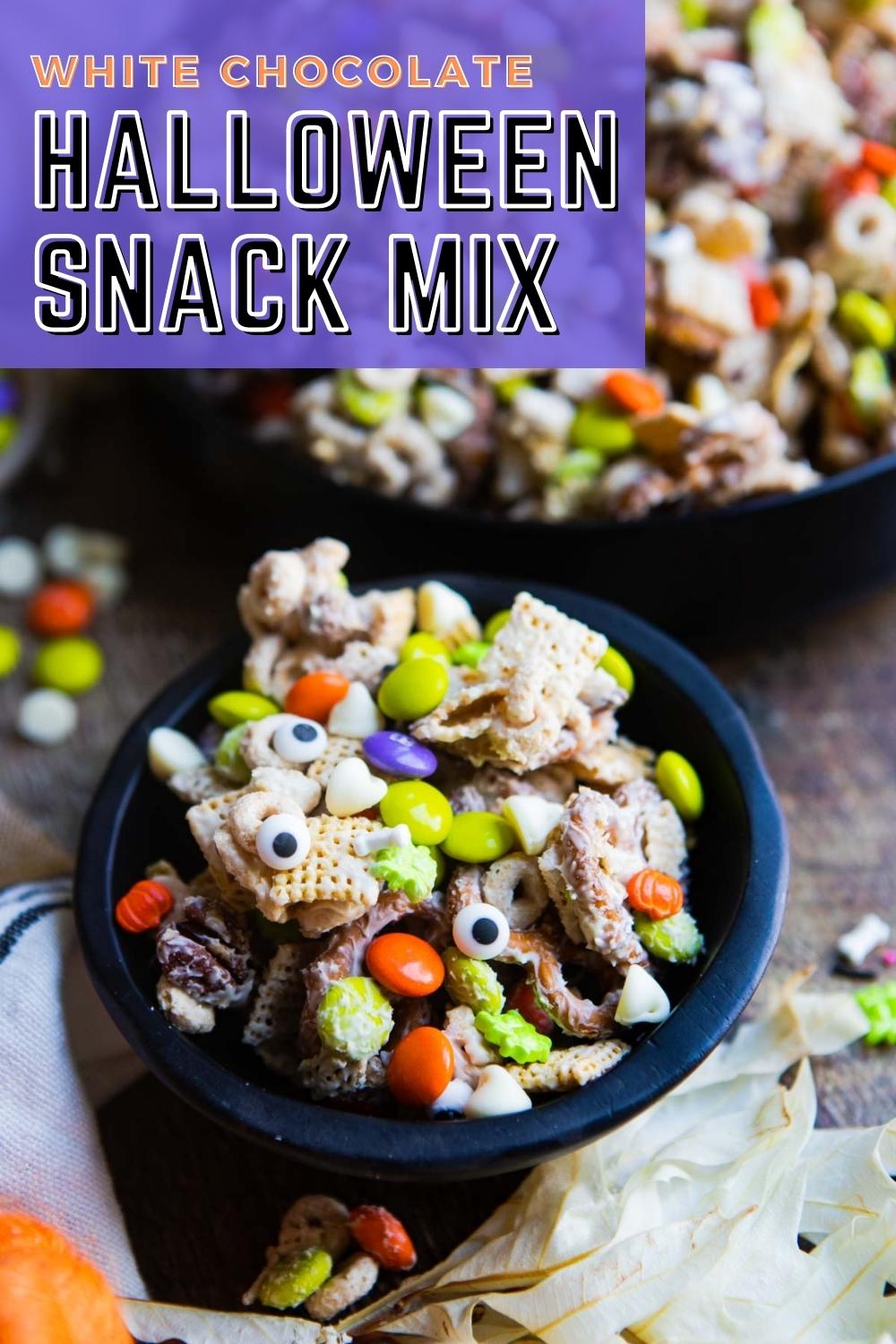 White Chocolate Halloween Snack Mix
