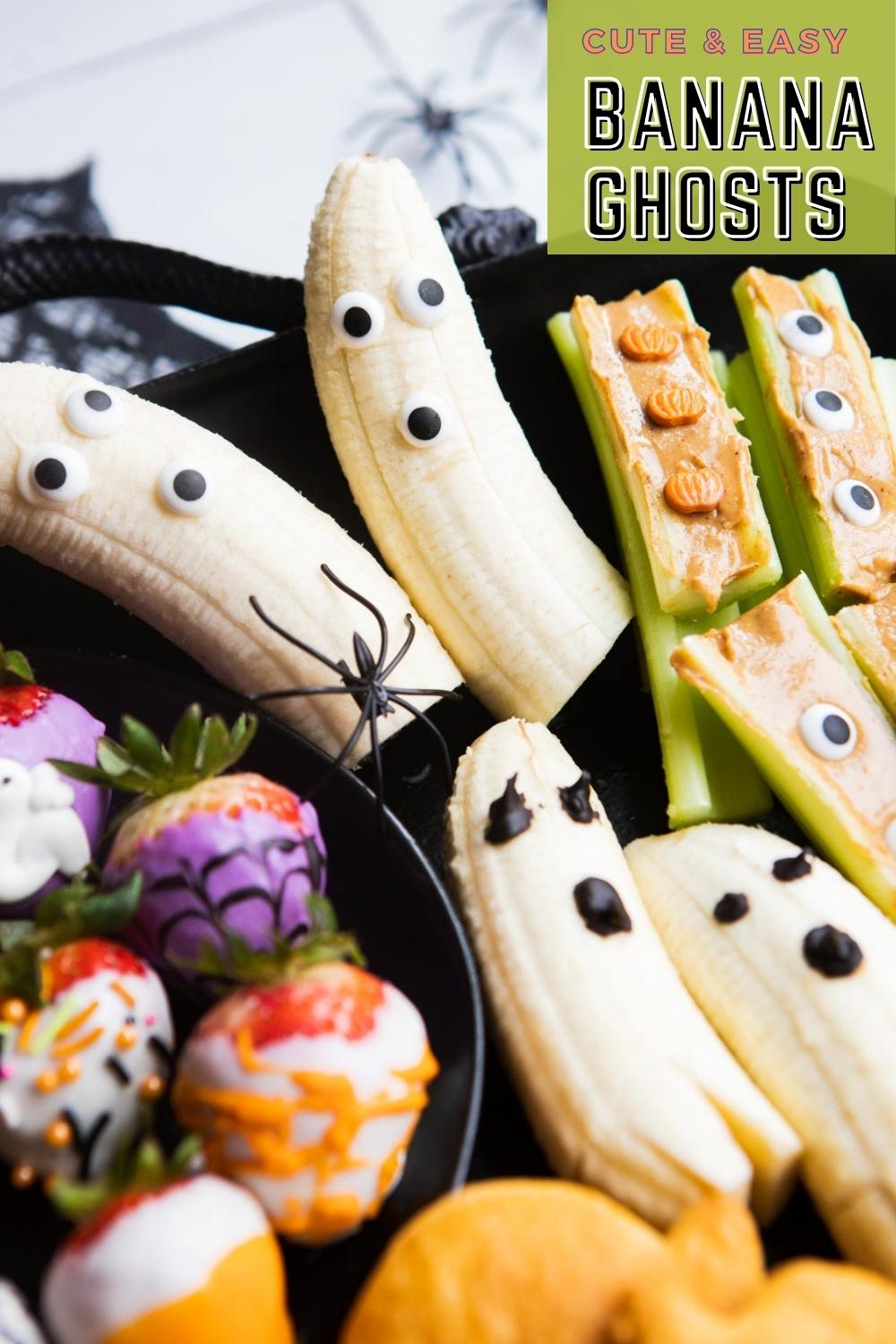 Cute & Easy Banana Ghosts - Just 2 Ingredients!