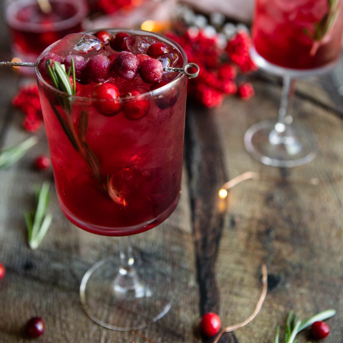 Festive Pink Gin Spritz