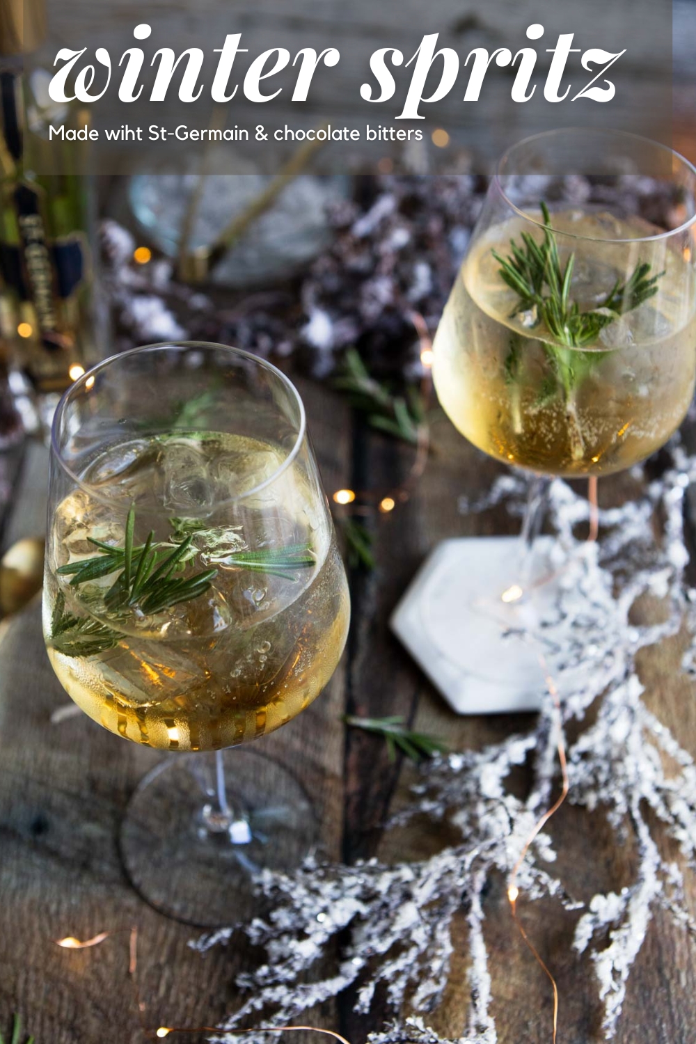 Cozy Winter Spritz Cocktail - Howe We Live