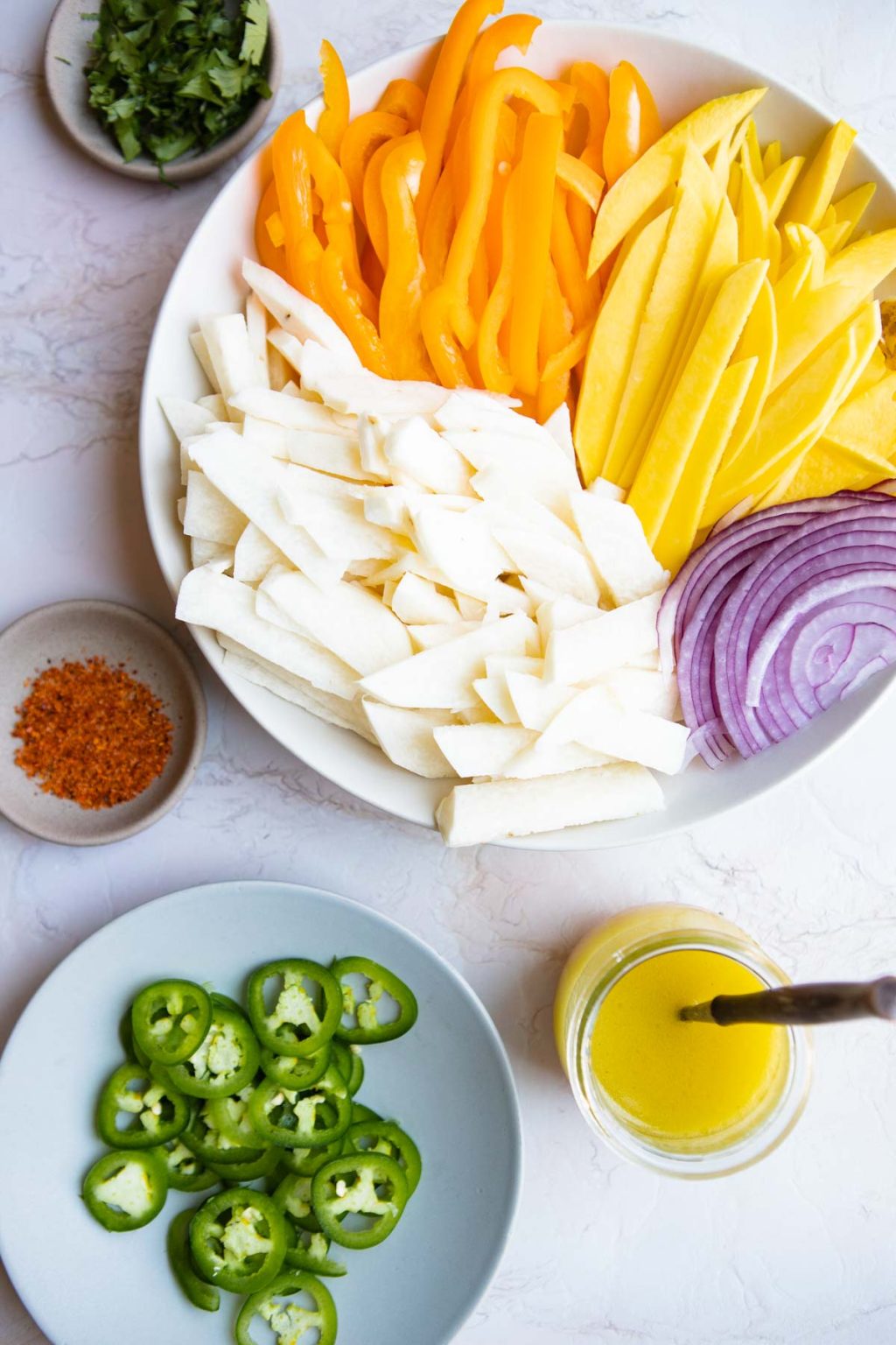 Jicama Mango Salad with Lime Vinaigrette