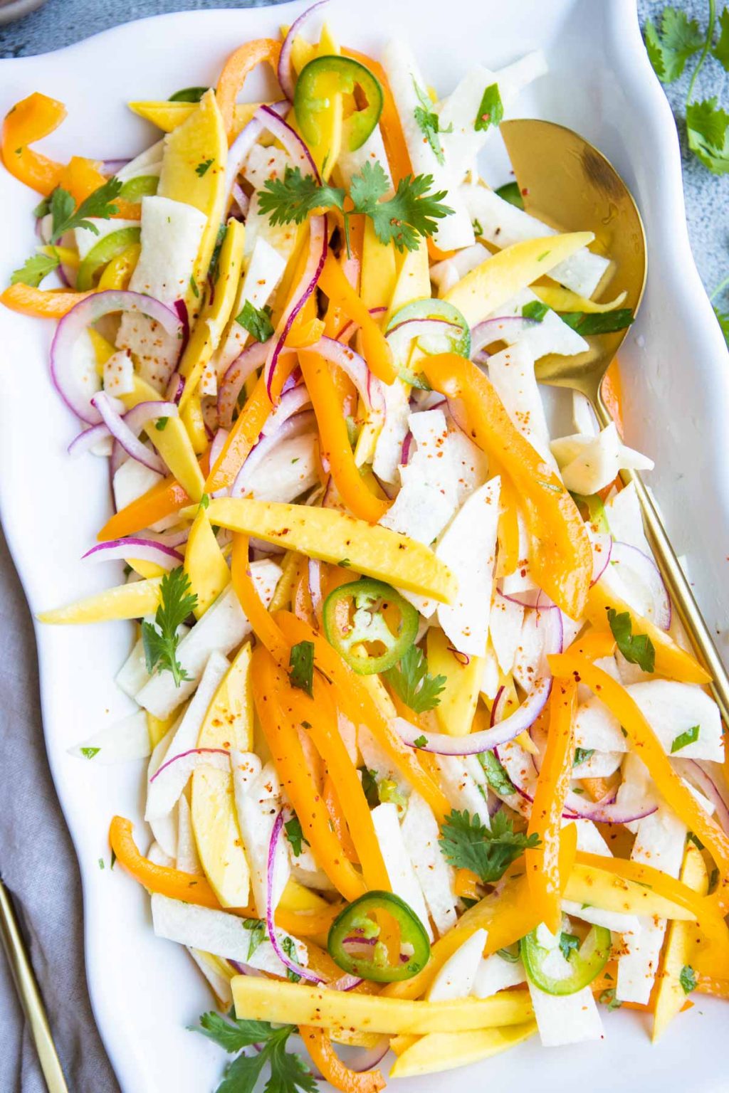 Jicama Mango Salad with Lime Vinaigrette