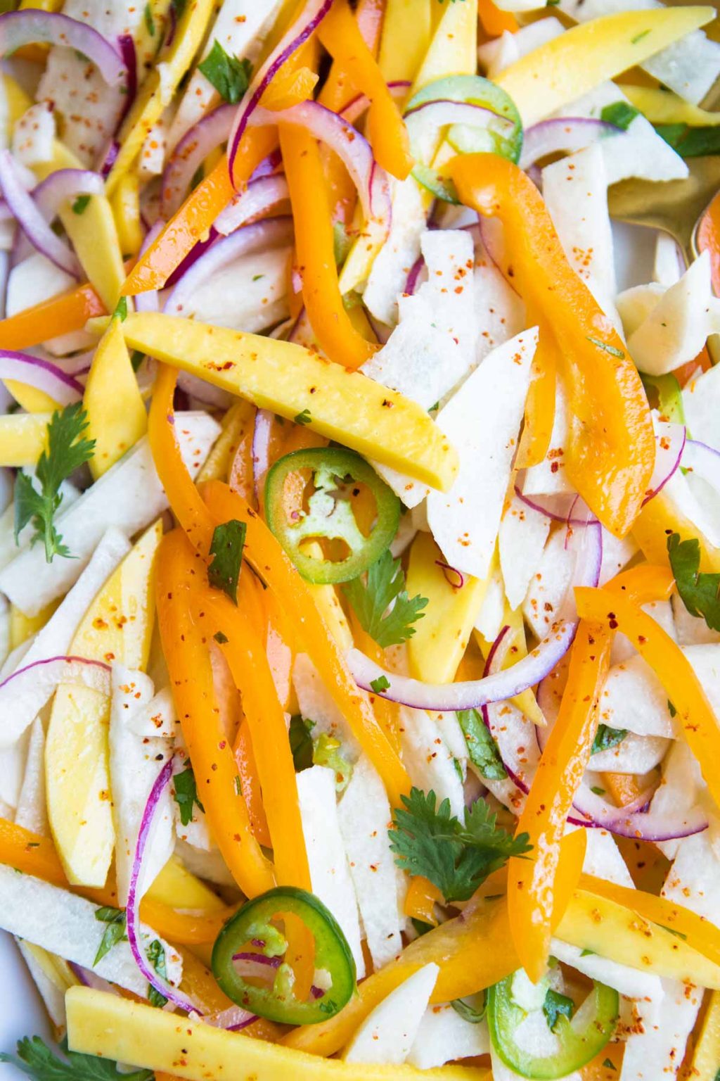 Jicama Mango Salad with Lime Vinaigrette