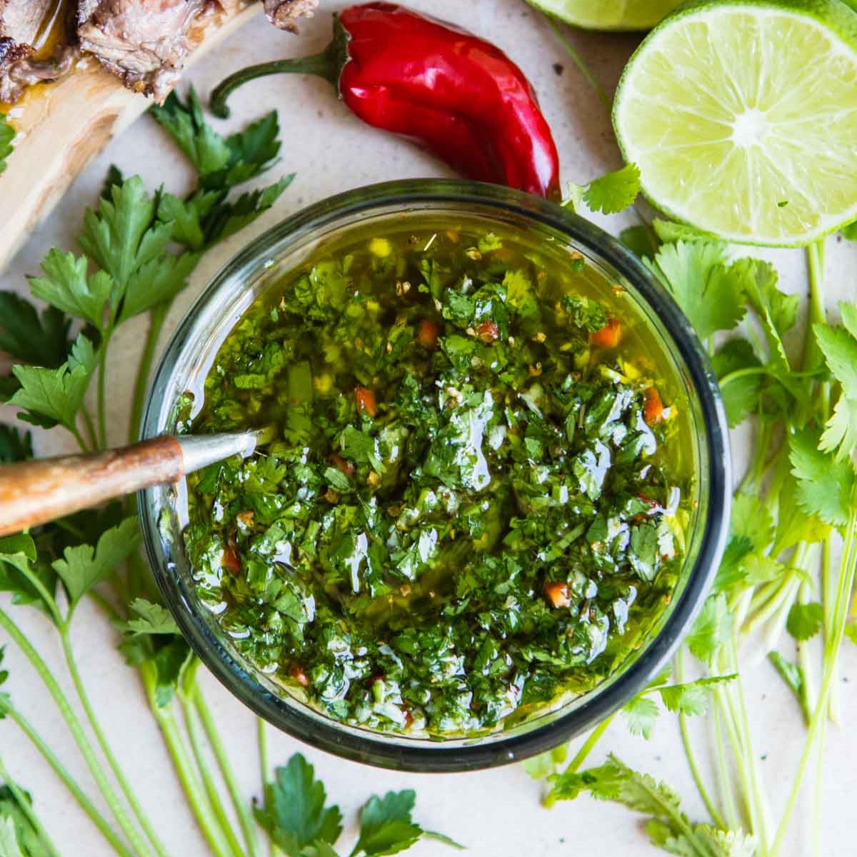 Chimichurri Sauce with Cilantro